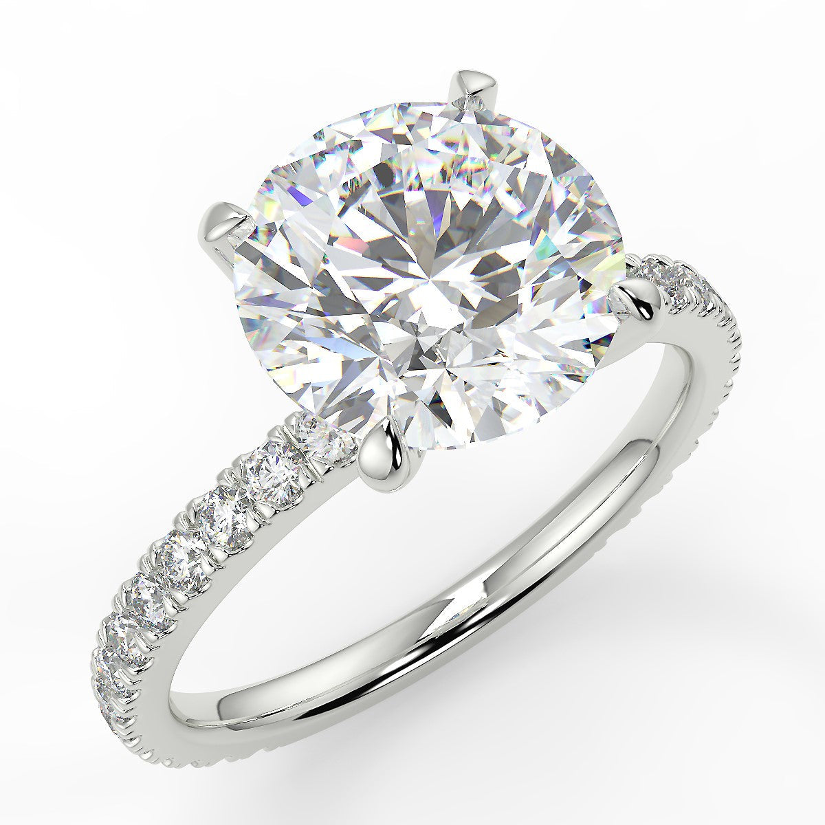 Atlas Lab Created Diamond Engagement Ring – Livia Diamonds