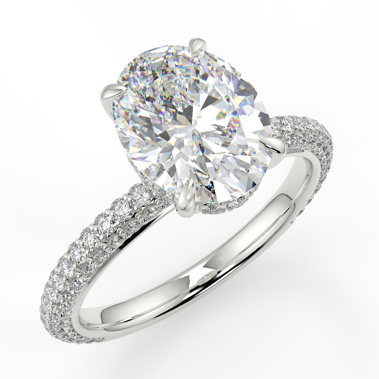 Charlotte Lab Created Diamond Engagement Ring – Livia Diamonds