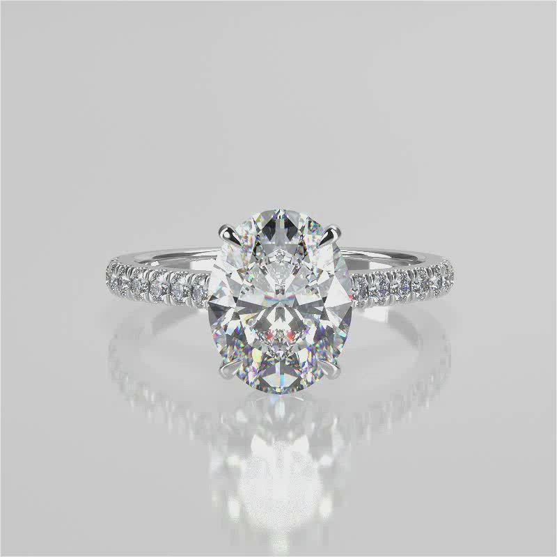 Dantella Moissanite Engagement Ring – Livia Diamonds