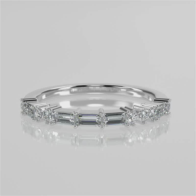 June Wedding Band - Lab Created Diamond – Livia Diamonds