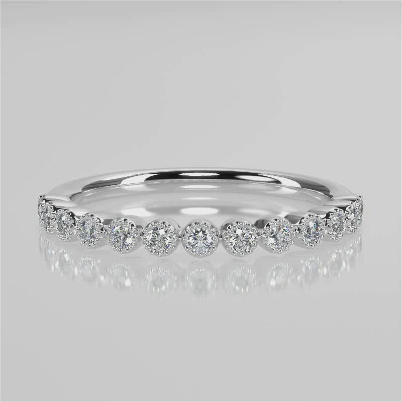 Wedding bands - Lab created & Moissanite – Page 3 – Livia Diamonds